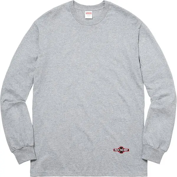 Supreme Independent Fuck The Rest Long Sleeve Tee Shirt - Heather